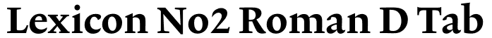 Lexicon No2 Roman D Tab: Descargar Fuente Gratis | MaisFontes