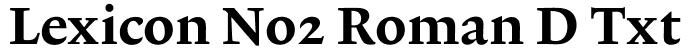 Lexicon No2 Roman D Txt: Free Font Download | MaisFontes