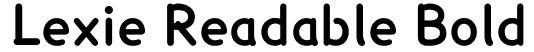 Lexie Readable Bold: Free Font Download | MaisFontes