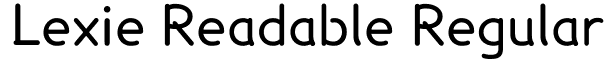 Lexie Readable Regular: Free Font Download | MaisFontes