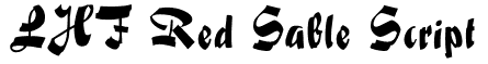 LHF Red Sable Script Font: Free Download | MaisFontes