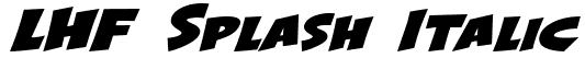 LHF Splash Italic: Baixar Fonte Grátis | MaisFontes