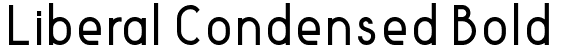 Liberal Condensed Bold: Free Font Download | MaisFontes