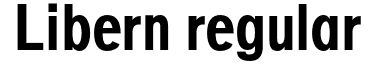 Libern regular Font: Free Download | MaisFontes