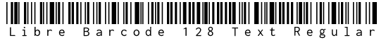 Libre Barcode 128 Newer：無料フォントをダウンロード | MaisFontes