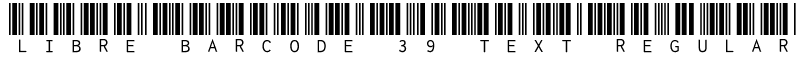 Libre Barcode 128 Text Regularフォントのダウンロード | MaisFontes