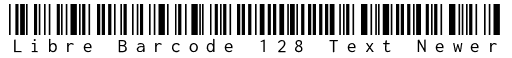 Libre Barcode 128 Newer：無料フォントをダウンロード | MaisFontes