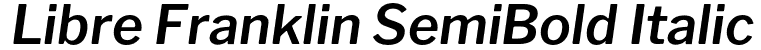 Libre Franklin SemiBold Italic: Free Font Download | MaisFontes