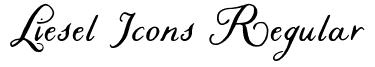 Liesel Icons Regular: Free Font Download | MaisFontes