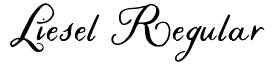 Liesel Regular: Download Free Font | MaisFontes