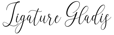 Ligature Gladis Font: Free Download | MaisFontes