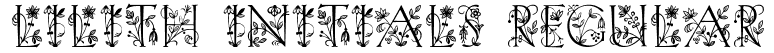 Lilith Initials Regular: Free Font Download | MaisFontes