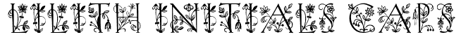 LILITH INITIALS CAPS Font: Free Download | MaisFontes
