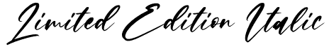 Limited Edition Font: Free Download | MaisFontes