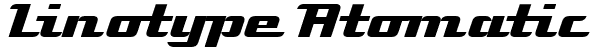 Linotype Atomatic: Free Font Download | MaisFontes