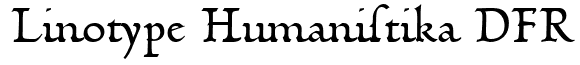 Linotype Humanistika DFR Font: Free Download | MaisFontes
