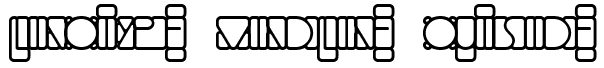 Linotype MindLine Outside Font: Free Download | MaisFontes