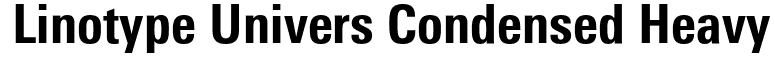 Download Linotype Univers Condensed Fonts | MaisFontes