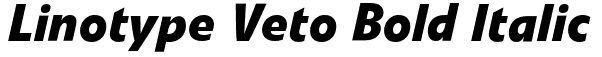 Linotype Veto Bold Italic: Free Font Download | MaisFontes