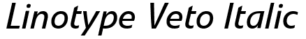 Linotype Veto Bold Italic: Free Font Download | MaisFontes