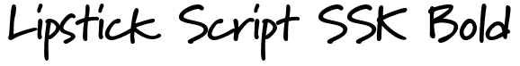 Lipstick Script SSK Bold: Free Font Download | MaisFontes