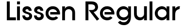 Lissen Regular: Free Font Download | MaisFontes