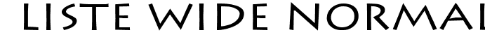Liste Wide Normal: Free Font Download | MaisFontes