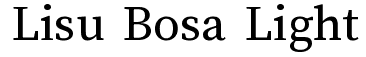 Lisu Bosa Light: Free Font Download | MaisFontes