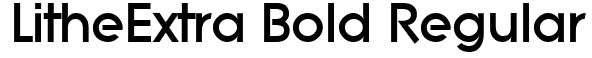 LitheExtra Bold Regular: Free Font Download | MaisFontes