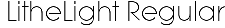 LitheLight Regular: Free Font Download | MaisFontes