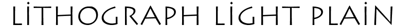 Lithograph Light Plain: Free Font Download | MaisFontes