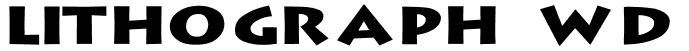 Lithograph Wd: Free Font Download | MaisFontes