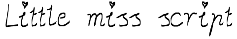 Little miss script: Free Font Download | MaisFontes