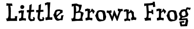 Little Brown Frog: Free Font Download | MaisFontes