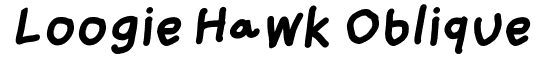 Loogie Hawk Oblique: Baixar Fonte Grátis | MaisFontes