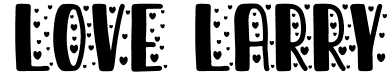 Love larry Font: Free Download | MaisFontes