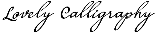 Lovely Calligraphy: Free Font Download | MaisFontes