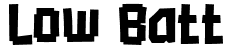 Low Batt: Free Font Download | MaisFontes