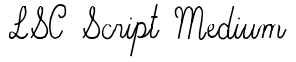 LSC Script Medium: Free Font Download | MaisFontes