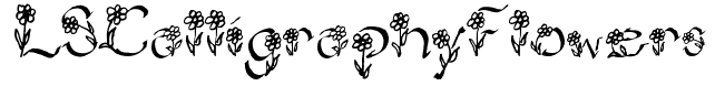 LSCalligraphyFlowers: Free Font Download | MaisFontes