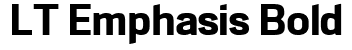 LT Emphasis Bold Font: Free Download | MaisFontes