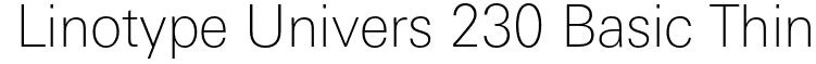Linotype Univers 230 Basic Thin Font: Free Download | MaisFontes
