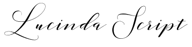 Lucinda Script Font: Free Download | MaisFontes