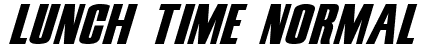 Lunch time Normal Font: Free Download | MaisFontes