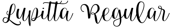 Lupitta Regular Font: Free Download | MaisFontes