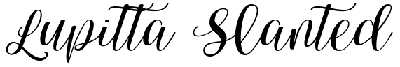 Lupitta Slanted: Free Font Download | MaisFontes
