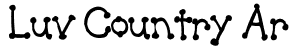 Luv Country Ar: Descargar Fuente Gratis | MaisFontes