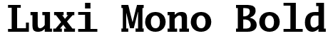 Luxi Mono Bold Font: Free Download | MaisFontes