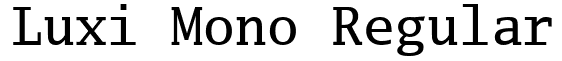 Luxi Mono Regular: Free Font Download | MaisFontes