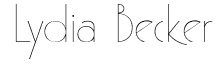 Lydia Becker Font: Free Download | MaisFontes